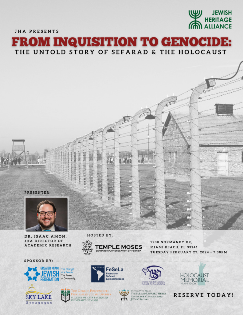 From Inquisition to Genocide | Jewish Heritage Alliance